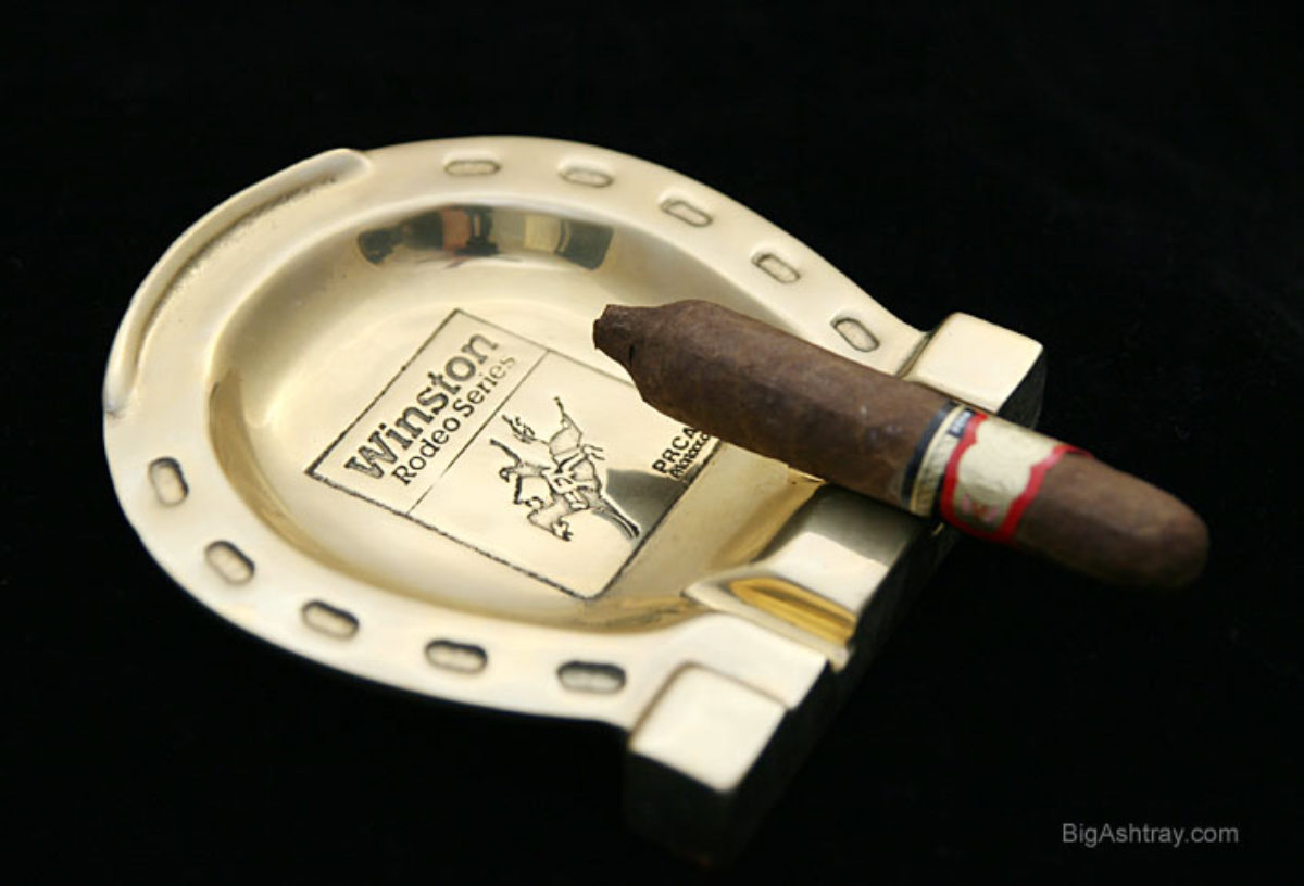 Winston Rodeo Series 1984 Brass Ashtray – Big Ashtray