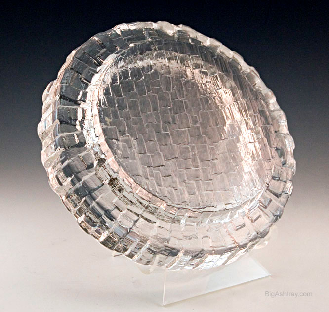 Vintage Swedish Crystal 7 Pound Ash Bowl - Big Ashtray