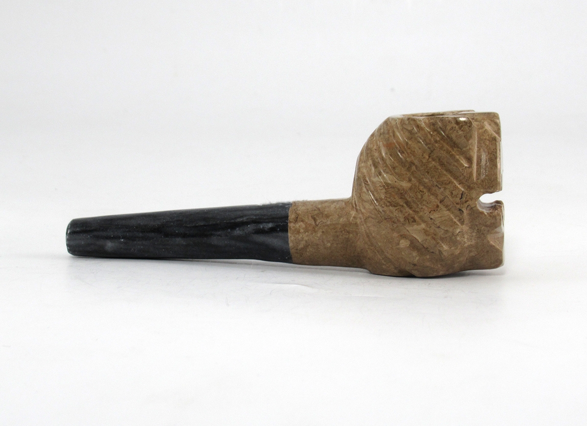 Stone Smoking Pipe Lion Head-Carved in Granite – Big Ashtray